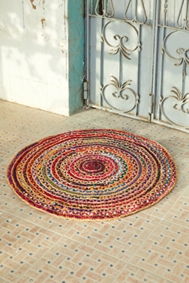 Circular Rag Rug | Urban Outfitters UK