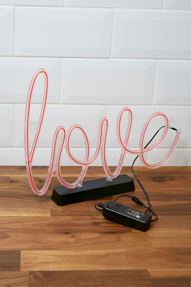 Love Neon Sign | Urban Outfitters UK