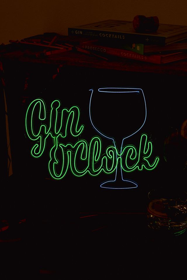 Gin O’Clock Neon Sign | Urban Outfitters UK