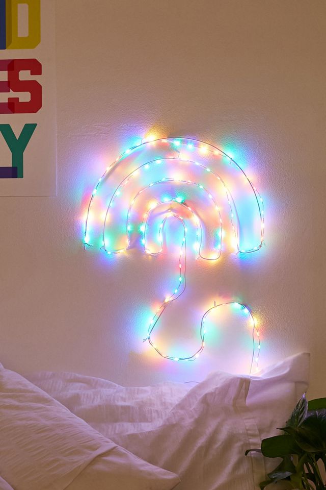 Make Your Own Rainbow Fairy Light Sign | Urban Outfitters UK