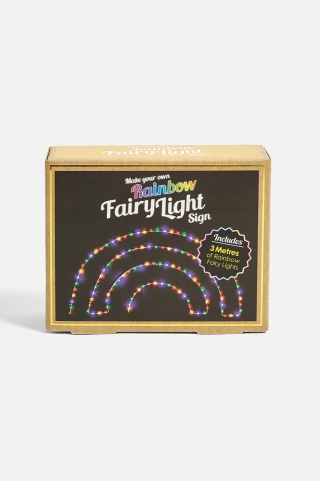 Make Your Own Rainbow Fairy Light Sign | Urban Outfitters UK