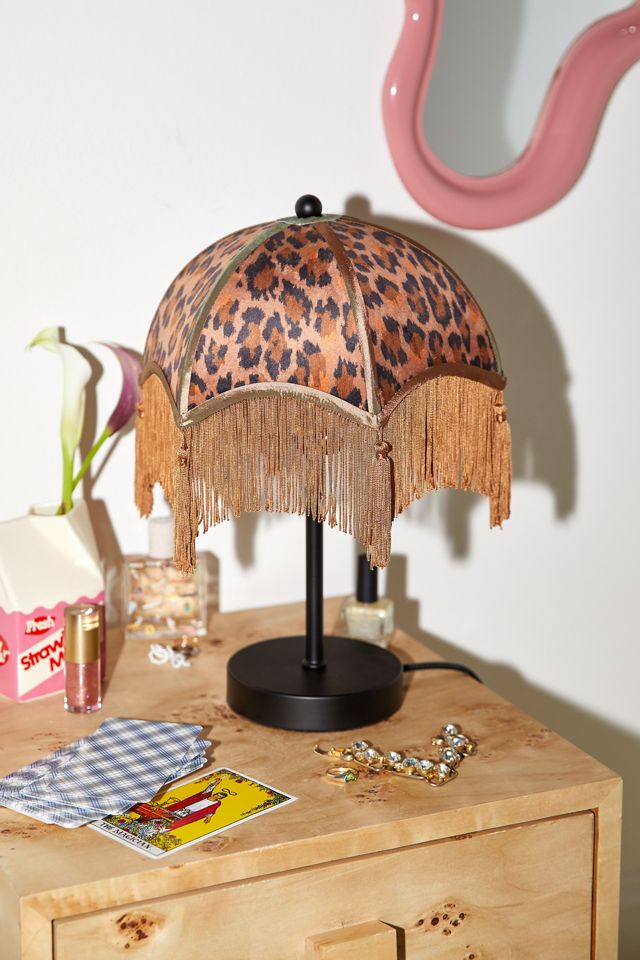 Lámpara de Mesa Moderna con Borlas de Estampado de Leopardo | Urban ...
