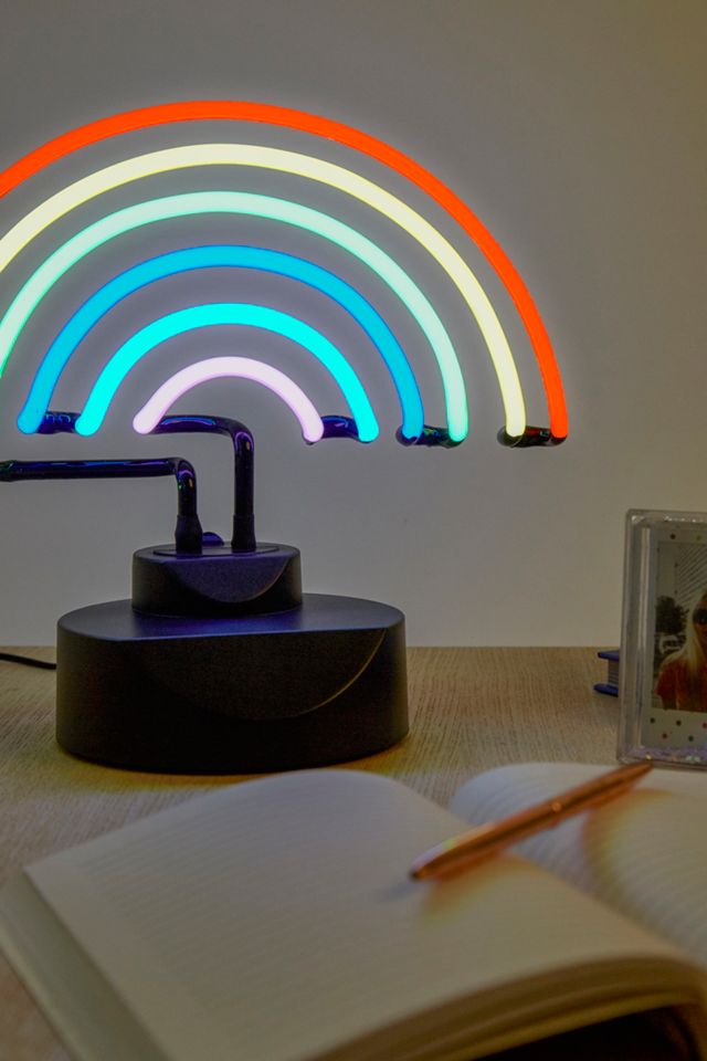 Rainbow Neon Table Light | Urban Outfitters DE