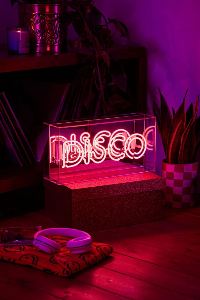 Neon Disco Box Light | Urban Outfitters UK