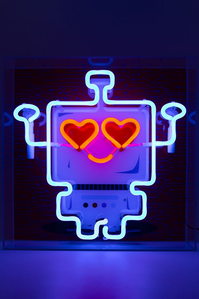 Robot Neon Light | Urban Outfitters UK