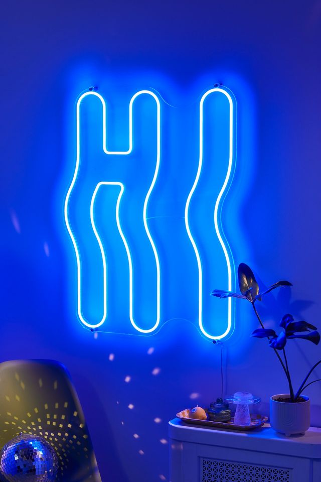 Wavy Hi Neon Sign | Urban Outfitters UK