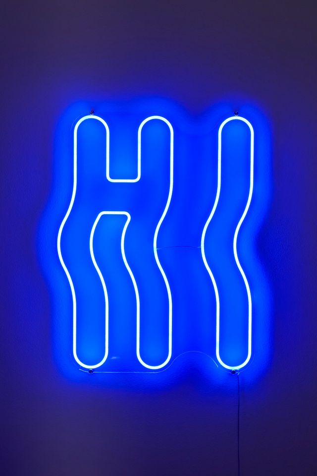 Wavy Hi Neon Sign | Urban Outfitters UK
