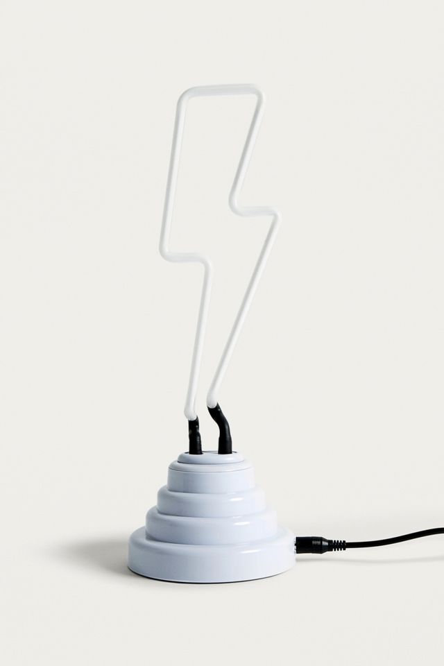 Lightning Bolt Neon Table Lamp | Urban Outfitters UK