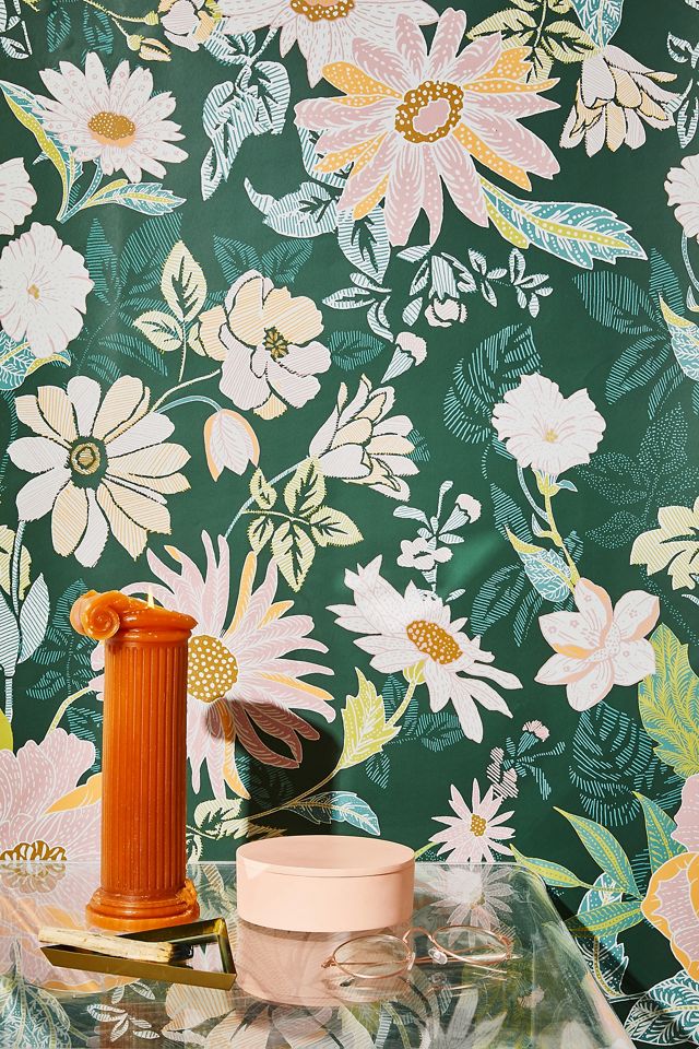 Bali Floral Removable Wallpaper | Urban Outfitters UK