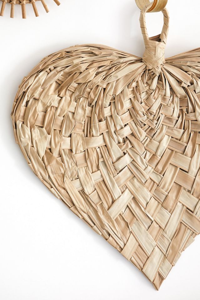 Wicker Heart Wall Hanging | Urban Outfitters UK