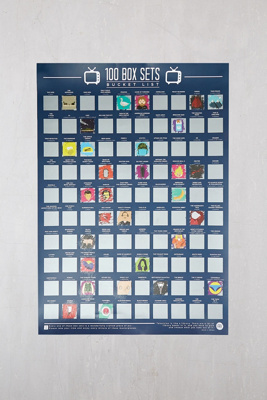 Gift Republic 100 Box Sets Bucket List Scratch Off Poster | Urban ...