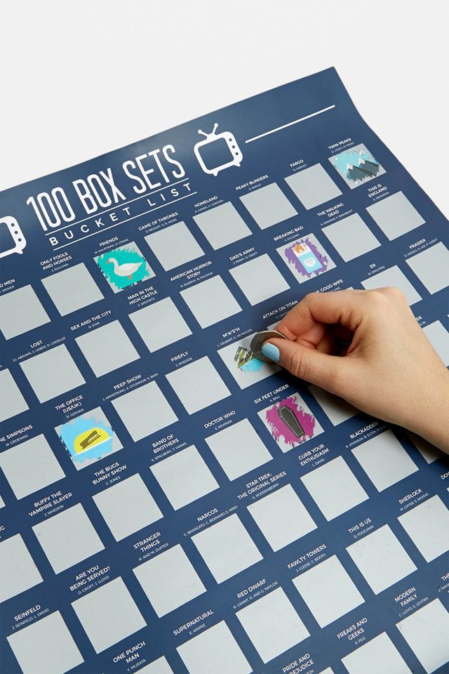 Gift Republic 100 Box Sets Bucket List Scratch Off Poster | Urban ...