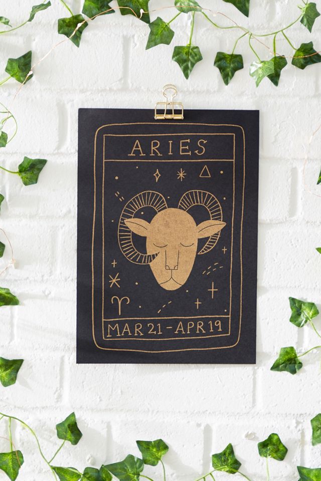 Aries Tarot Print Poster | Urban Outfitters UK