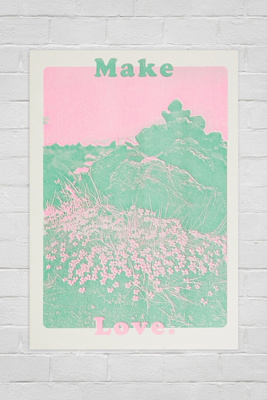 Make Love A3 Poster | Urban Outfitters UK