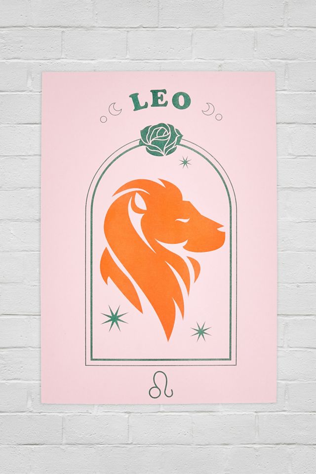 Leo A4 Zodiac Poster | Urban Outfitters UK