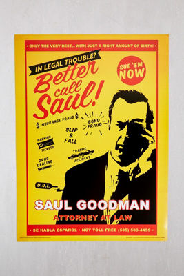 Better Call Saul A3 Poster | Urban Outfitters UK