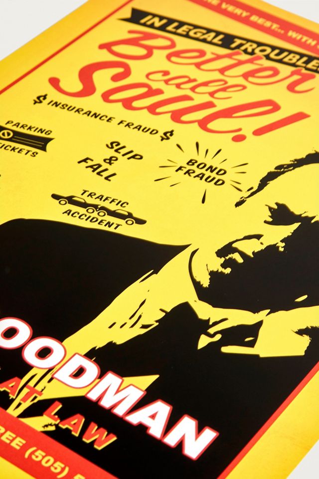 Better Call Saul A3 Poster | Urban Outfitters UK