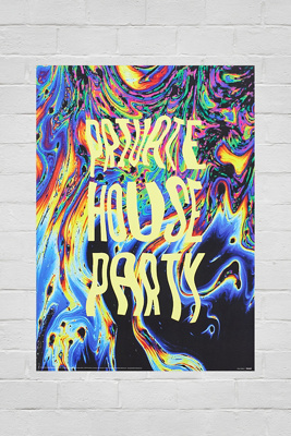 Private House Party Wall Art 30x40 Print | Urban Outfitters UK