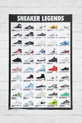 Sneaker Legends Maxi Poster | Urban Outfitters UK