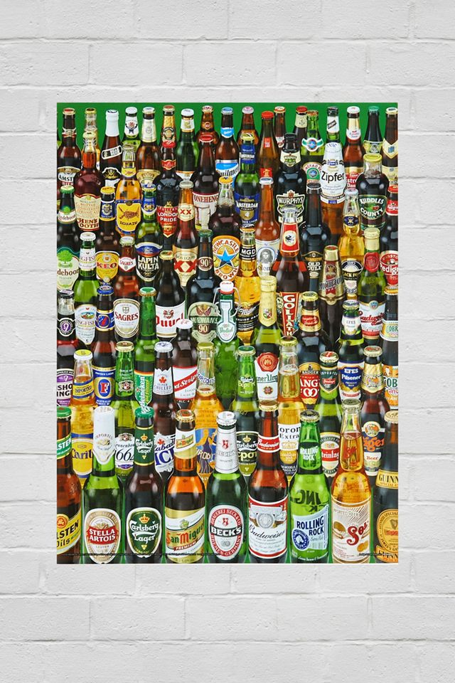 Beer Bottles 30x40 Print | Urban Outfitters UK