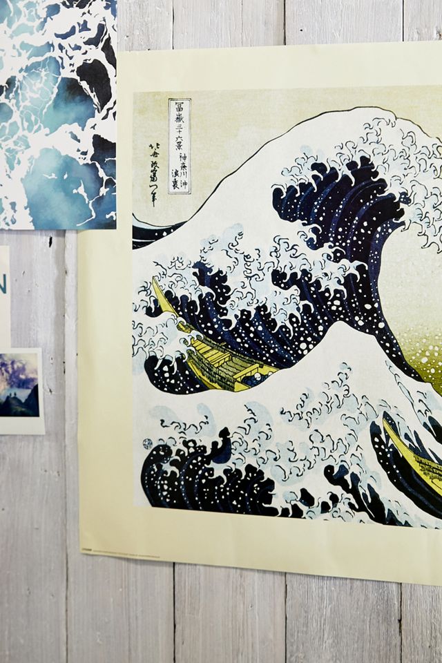 The Great Wave Off Kanagawa By Hokusai Maxi Poster | Urban Outfitters UK