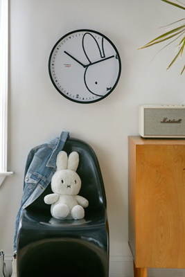 Cloudnola Original Miffy XL Wall Clock | Urban Outfitters UK