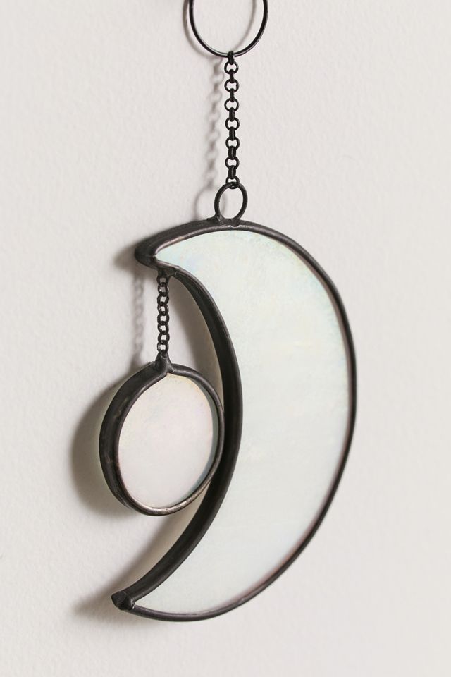 Stained Glass Crescent Moon Wall Hanging | Urban Outfitters UK