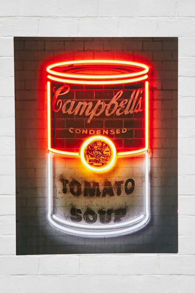 Neon Soup Art Poster | Urban Outfitters UK