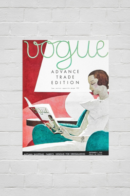 Vogue The Reader Cover Wall Art Print | Urban Outfitters UK