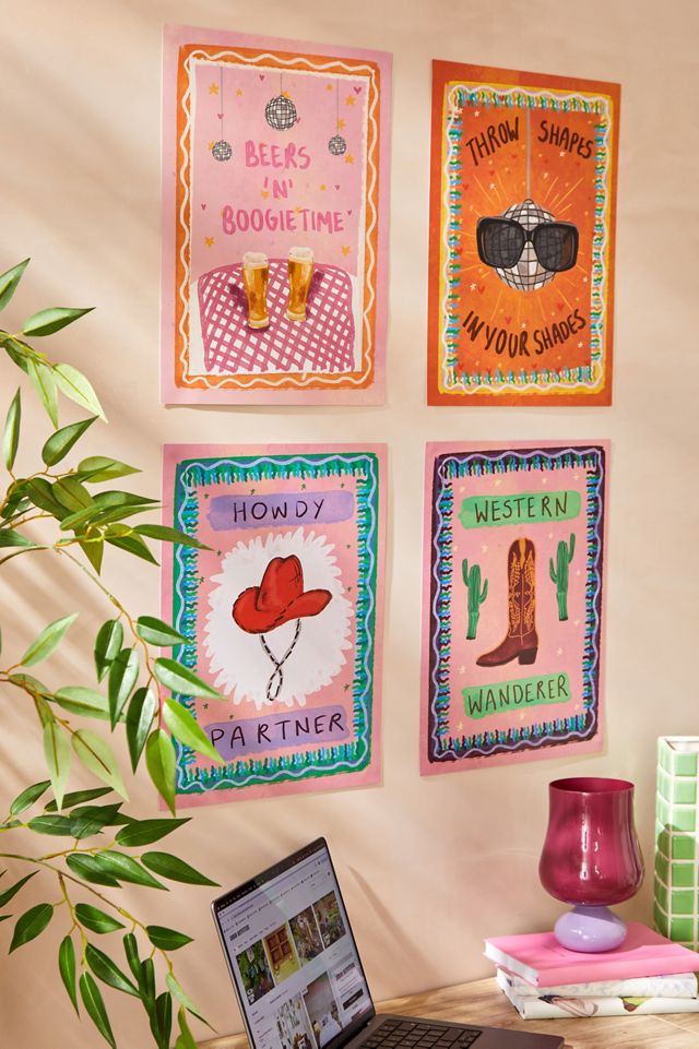 Illustrated By Weezy Beers 'N Boogie Time 30x40 Wall Art Print | Urban ...