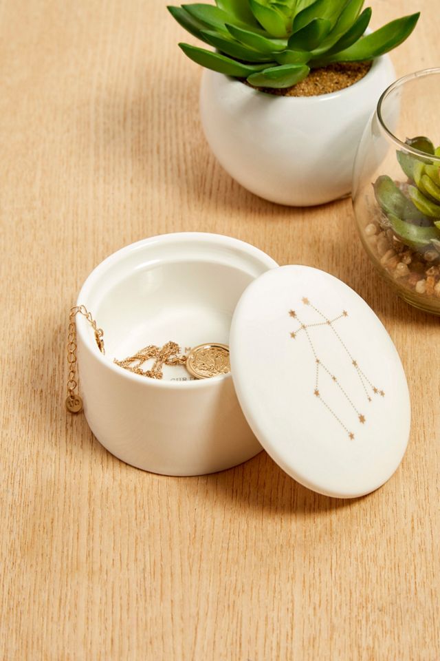 Gemini White Trinket Box | Urban Outfitters UK
