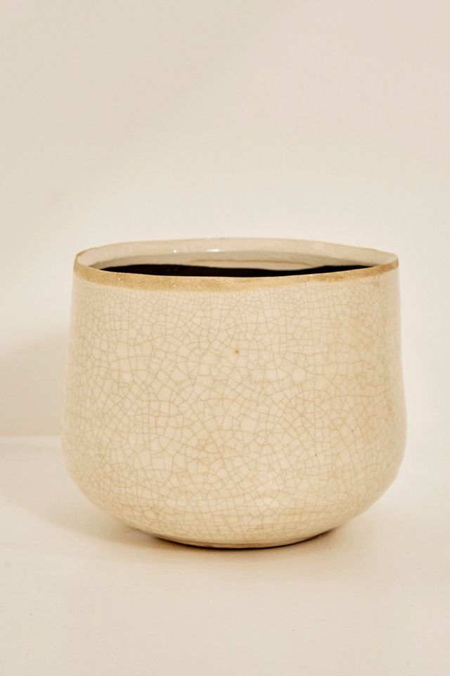 Ivory 18cm Diameter Plant Pot | Urban Outfitters UK