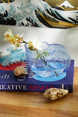 Seashell Glass Vase | Urban Outfitters UK