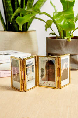 Folding Gold Instax Mini Photo Frame | Urban Outfitters UK