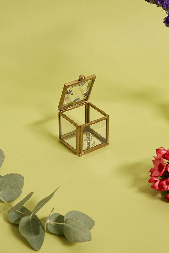 Mini Pressed Flower Jewellery Box | Urban Outfitters UK