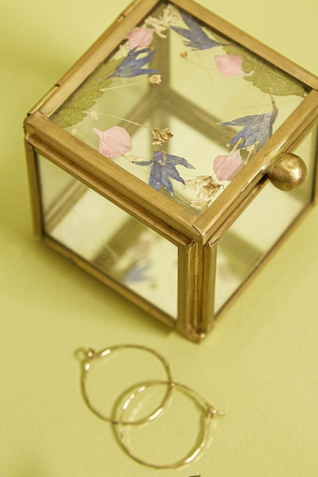 Mini Pressed Flower Jewellery Box | Urban Outfitters UK