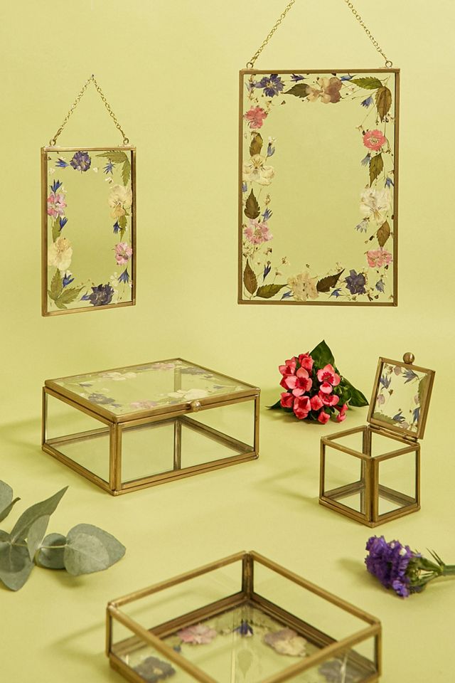 Mini Pressed Flower Jewellery Box | Urban Outfitters UK