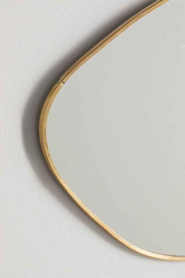 Organic Wide Shaped Wall Mirror | Urban Outfitters FR