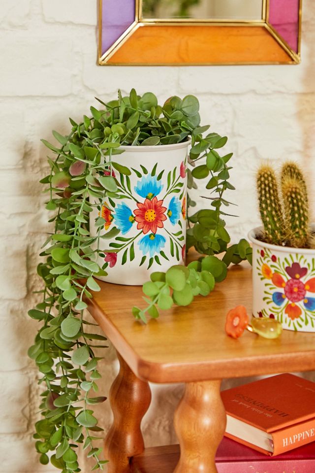 Large Painted Enamel Planter | Urban Outfitters UK