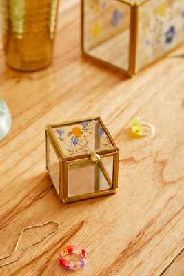 Mini Pressed Flowers Jewellery Box | Urban Outfitters UK