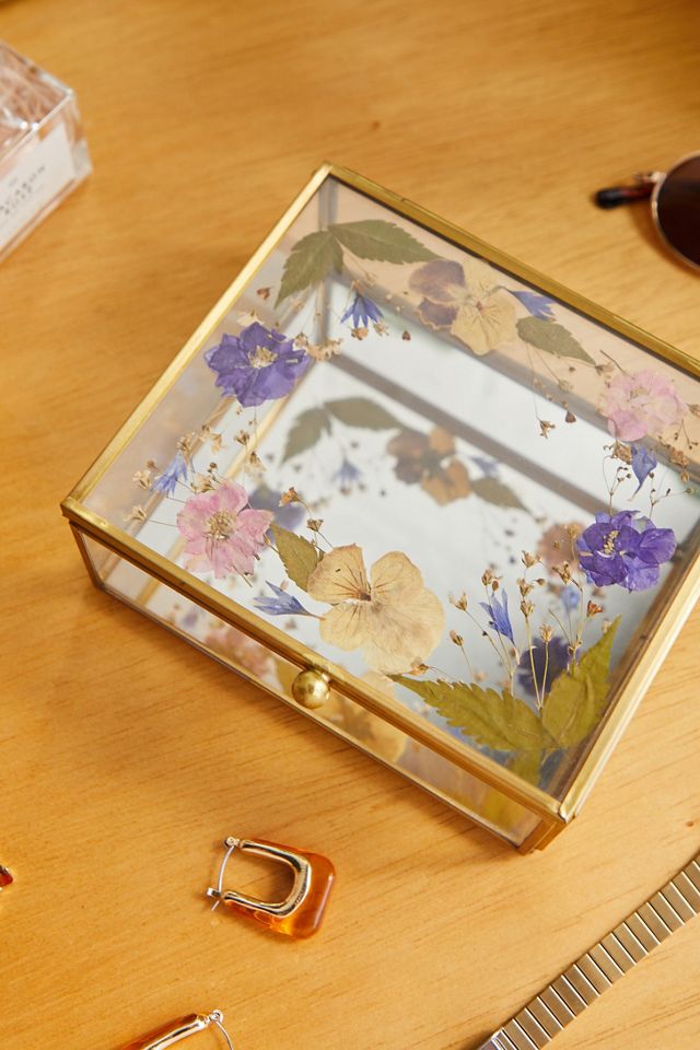 Pressed Flower Jewellery Box | Urban Outfitters UK