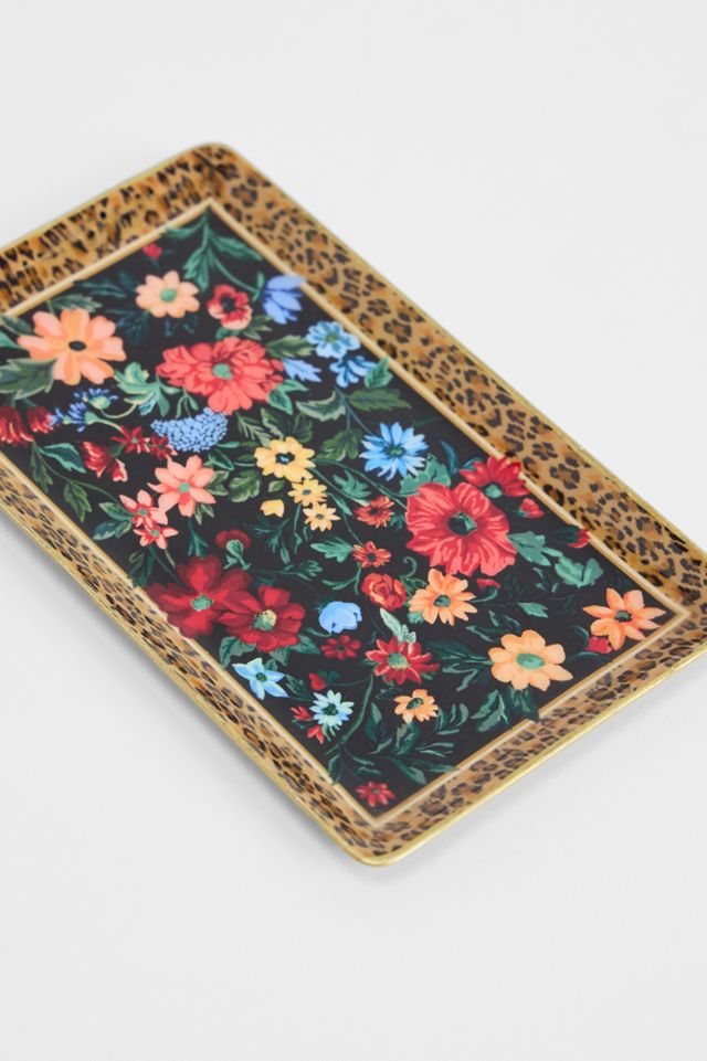 Carmin Floral Leopard Trinket Dish | Urban Outfitters UK