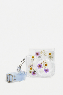 Lilac Pressed Flower Instax Mini Camera Bag | Urban Outfitters UK