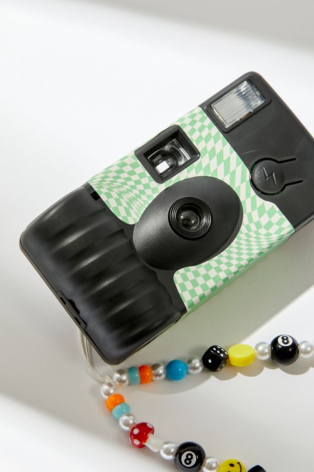 Vortex Print Disposable Camera With Strap | Urban Outfitters UK