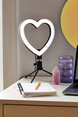 Heart-Shaped LED Vlog Ring Light | Urban Outfitters UK