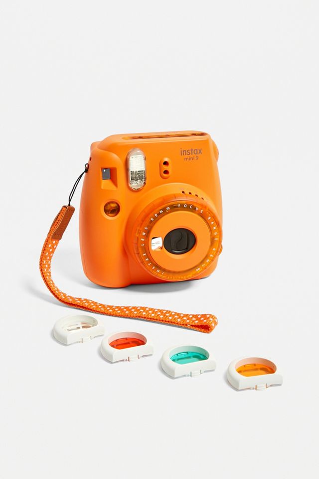 Fujifilm UO Exclusive Instax™ Mini 9 Orange Clear Lens Instant Camera ...