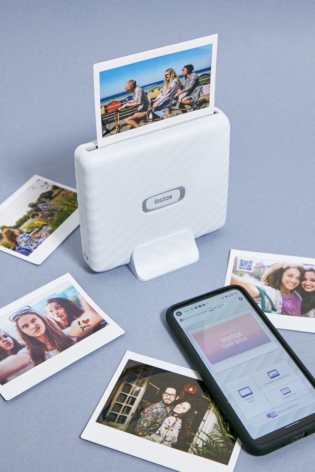 Fujifilm Instax White Link Wide Smartphone Printer | Urban Outfitters UK