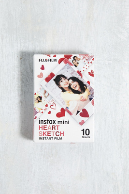 Fujifilm instax Mini Heart Sketch Instant Film | Urban Outfitters UK