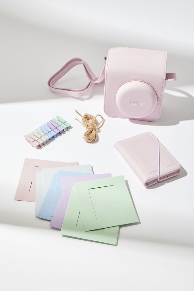 Fujifilm Instax Mini 12 Blossom Pink Accessory Kit | Urban Outfitters UK