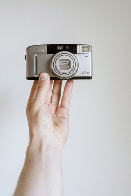 Vintage Canon Grey Sure Shot Z115 Camera | Urban Outfitters UK